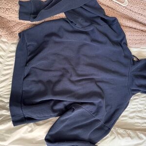 ALO Yoga | Sweaters | Alo Yoga Navy Blue Hoodie Sweater | Poshmark